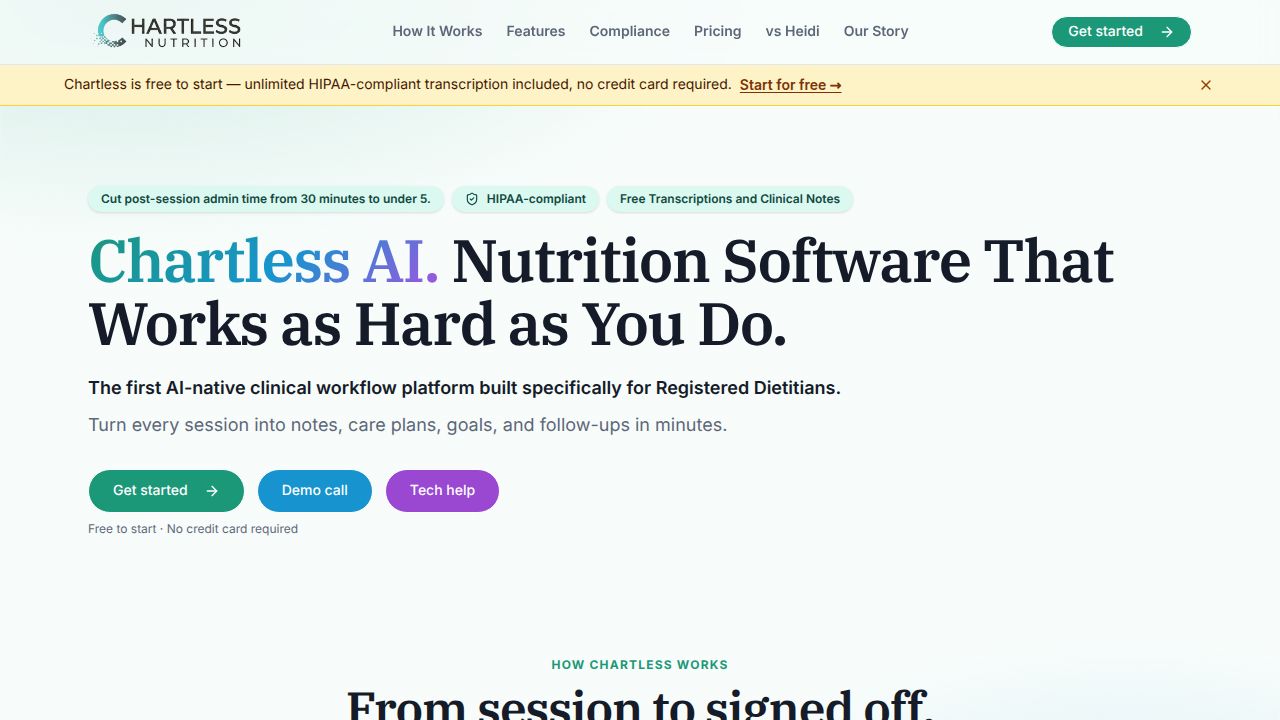 Chartless Nutrition — AI-Powered Clinical Documentation for Nutrition ...